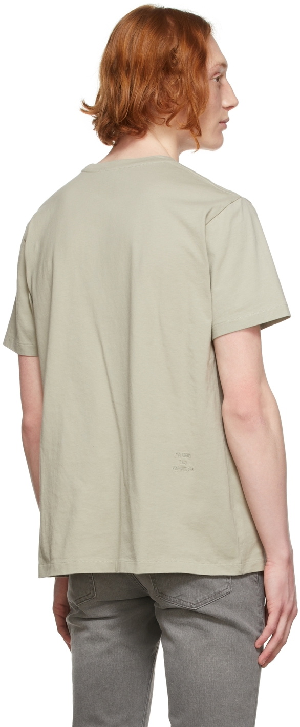 Frame Khaki Logo T-Shirt Frame Denim