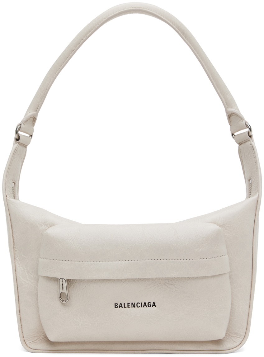 Balenciaga White Medium Raver Bag Balenciaga