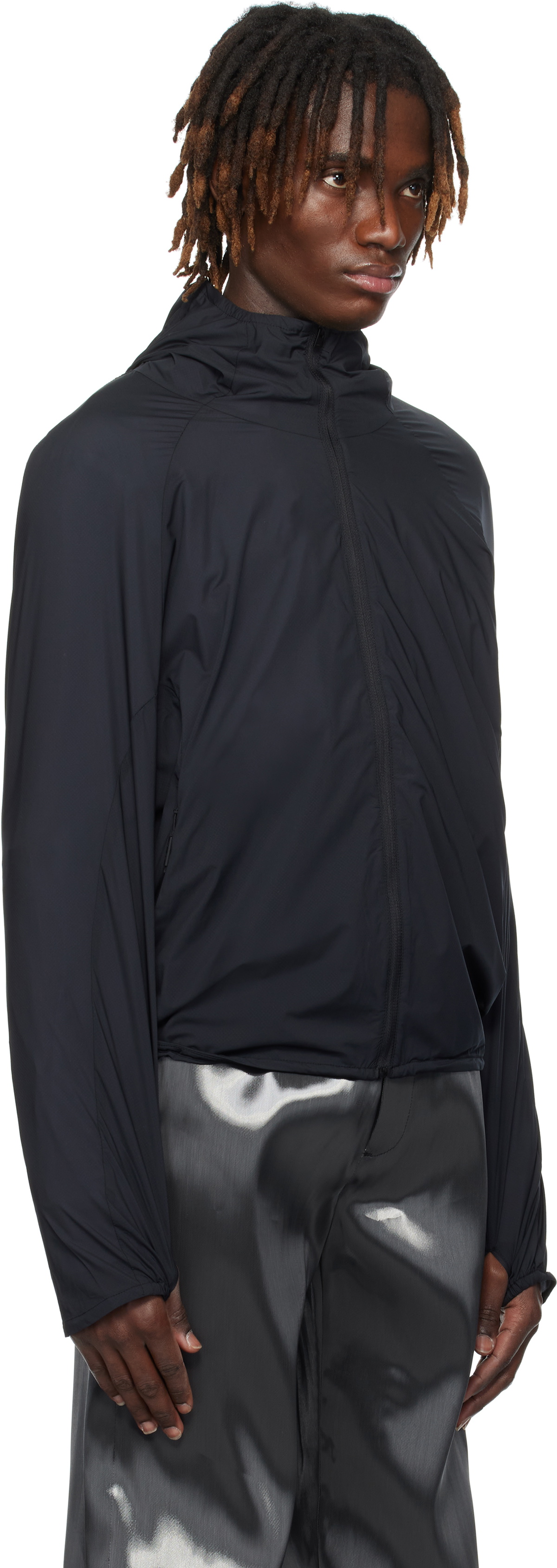 HELIOT EMIL Black Ombrophil jacket Heliot Emil