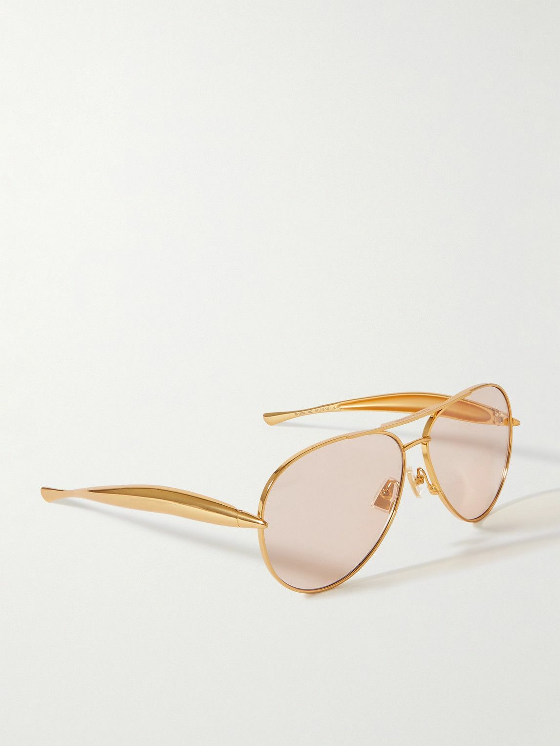 Bottega Veneta - Sardine Aviator-Style Gold-Tone Sunglasses Bottega Veneta