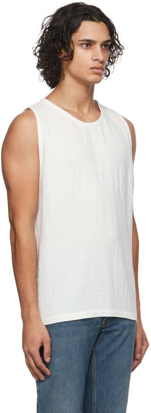 COMMAS White Linen Tank Top Commas