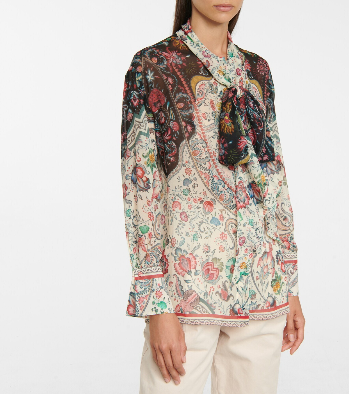 Etro - Floral silk crépon blouse Etro