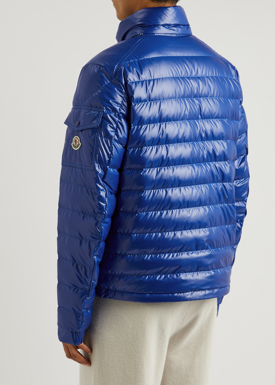 Moncler Lauros Quilted Shell Jacket Bright Blue 3, Men's Designer Shell ...
