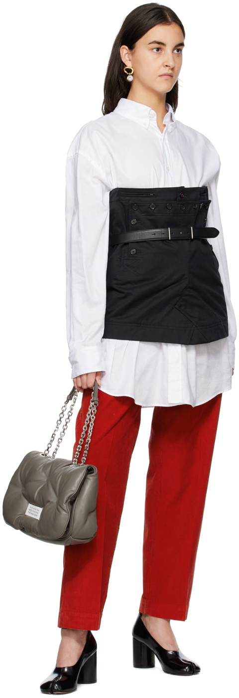 Maison Margiela Red Cotton Trousers Maison Margiela