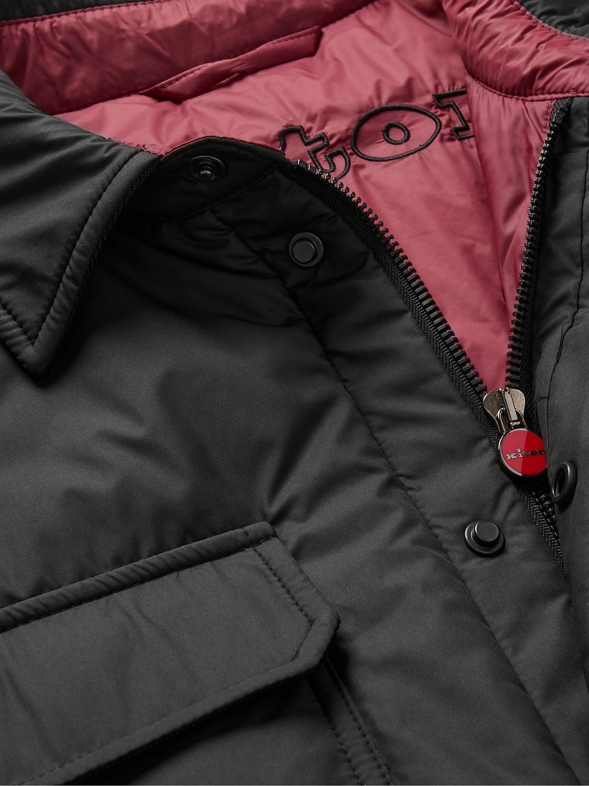 Kiton - Slim-Fit Padded Shell Jacket - Black Kiton