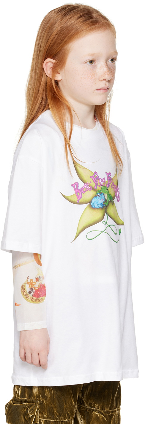 Collina Strada SSENSE Exclusive Kids White 'Best Frog Friends' T-Shirt ...