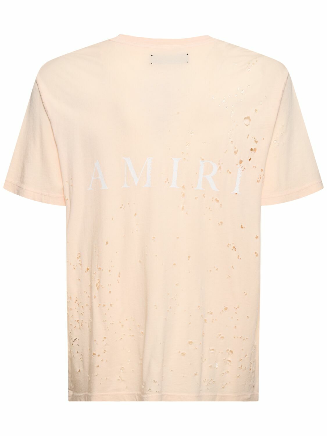AMIRI - Ma Logo Distressed Cotton Jersey T-shirt Amiri