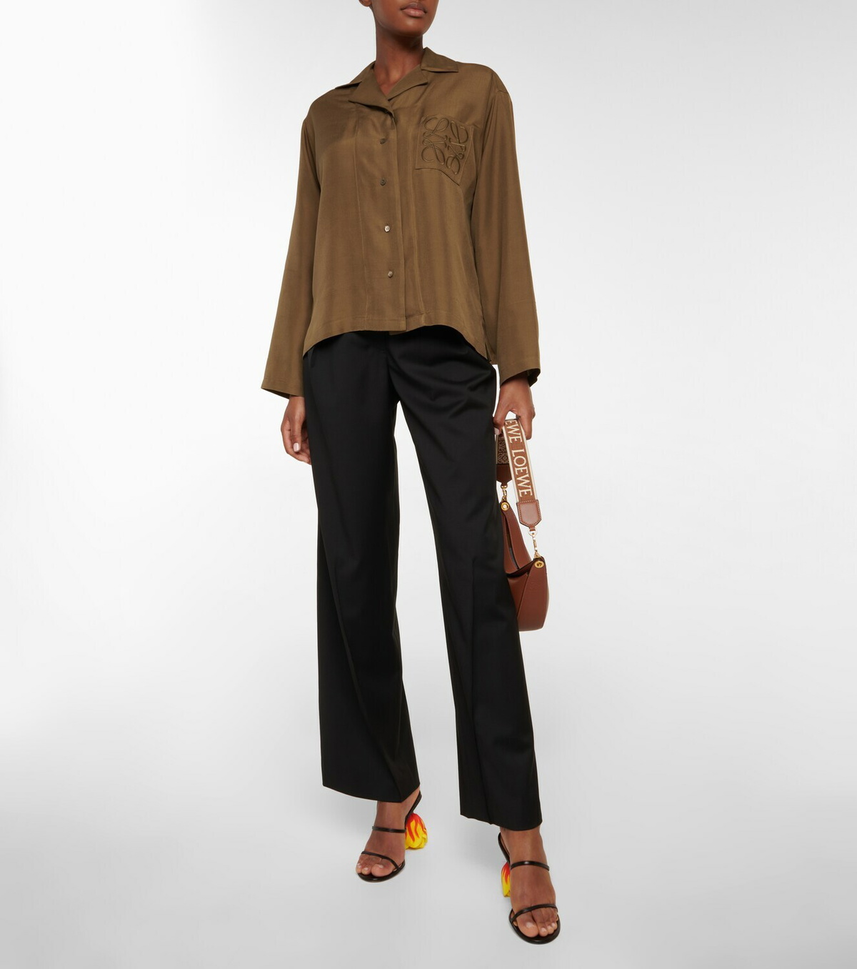 Loewe Luna Small leather shoulder bag Loewe