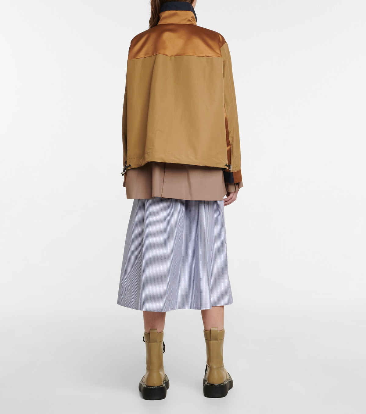 Sacai - Satin-trimmed jacket Sacai