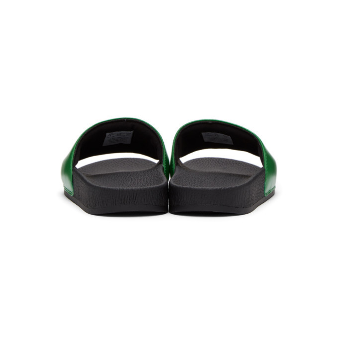 BAPE Green College Slides A Bathing Ape