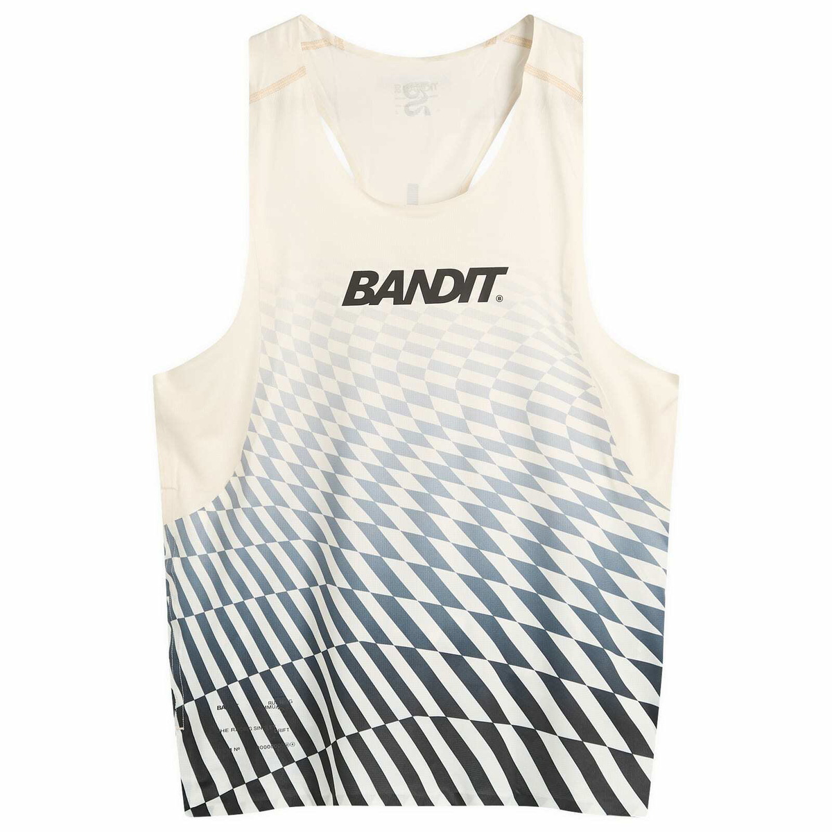 Bandit Men's Printed Drift Singlet in Undulating Check Gradient/Black ...
