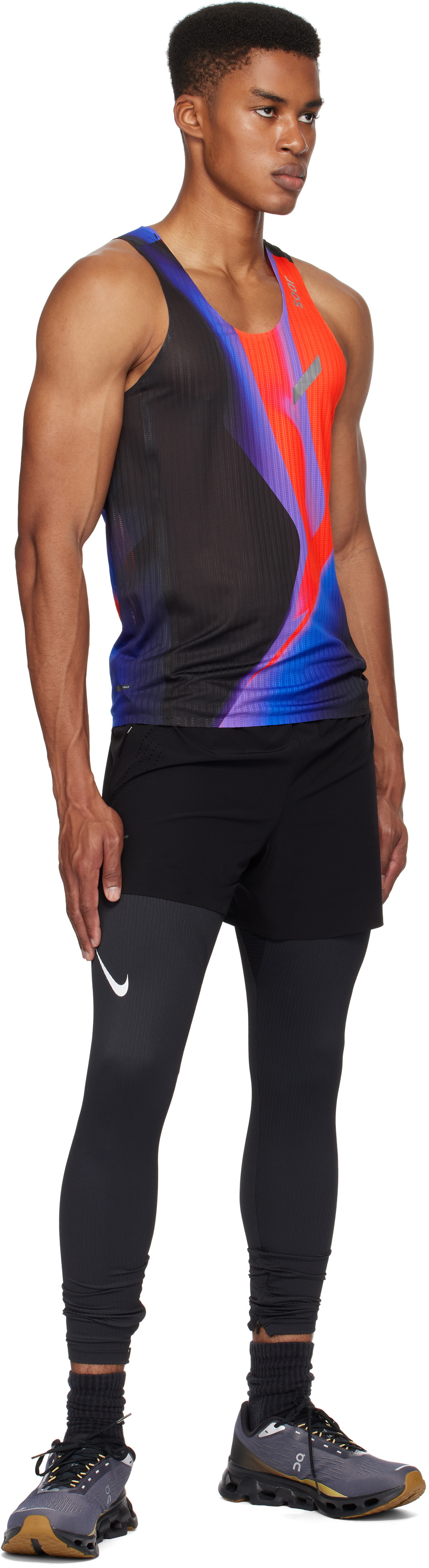 Soar Running Black & Red Race Tank Top Soar Running