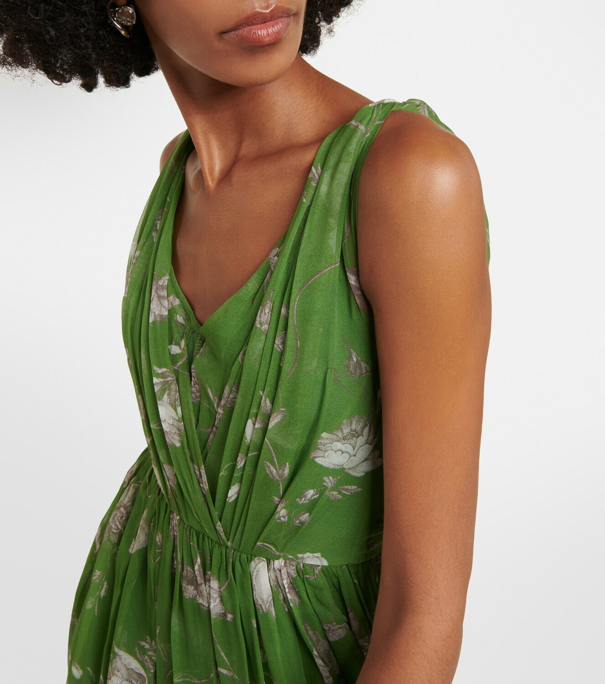 Erdem Floral caped silk maxi dress Erdem