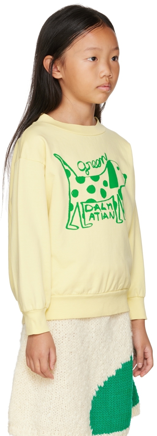 Weekend House Kids Kids Yellow Dalmation Sweater