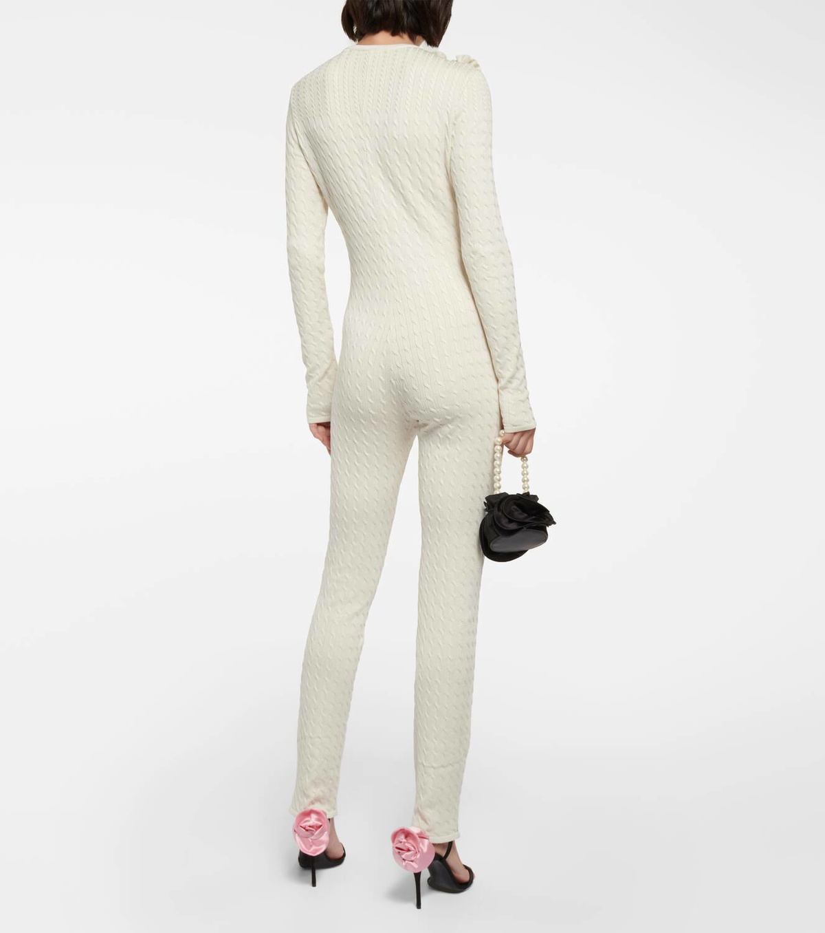 Magda Butrym Cable-knit silk jumpsuit Magda Butrym