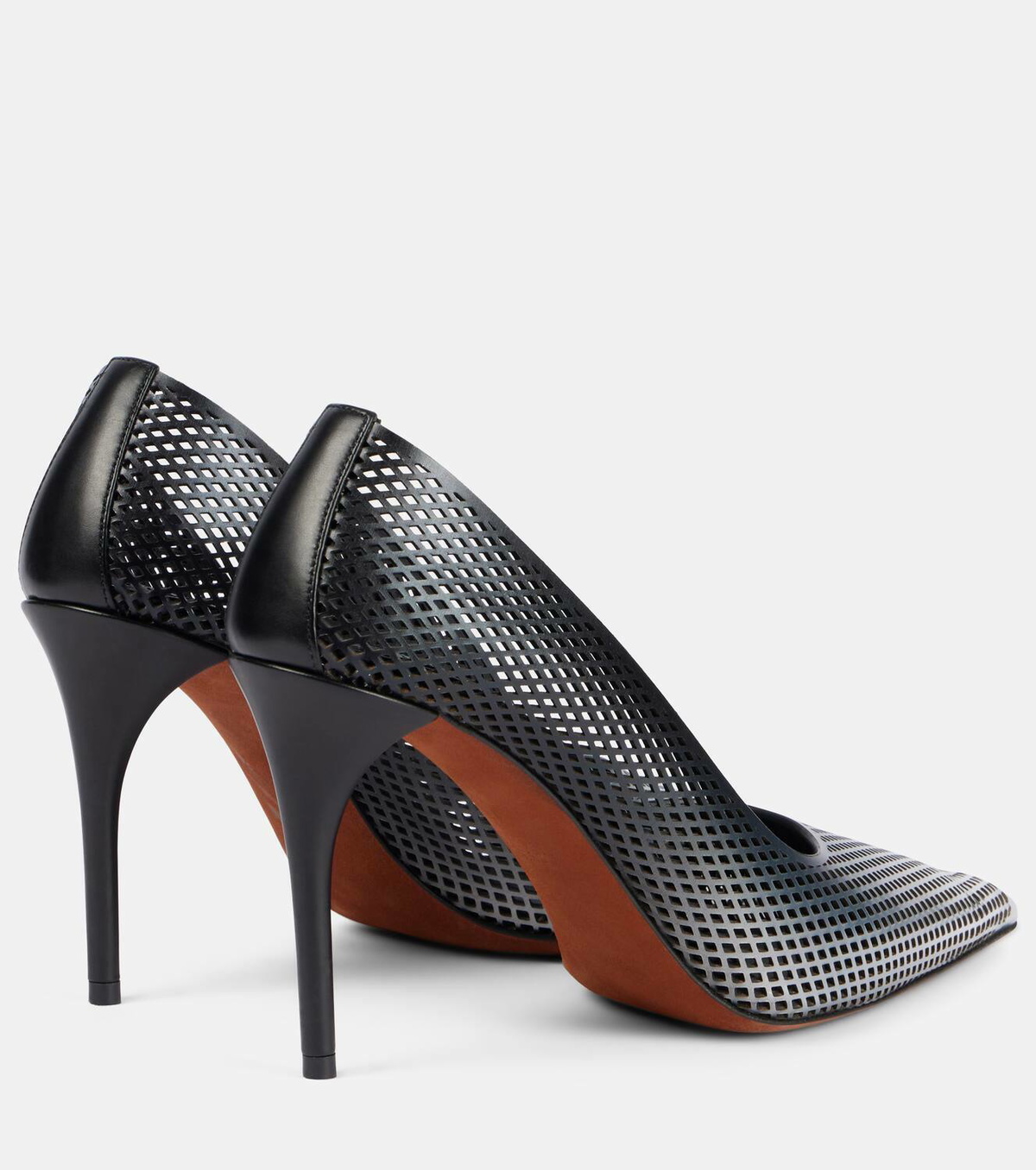 Alaïa Ombré leather mesh pumps ALAÏA