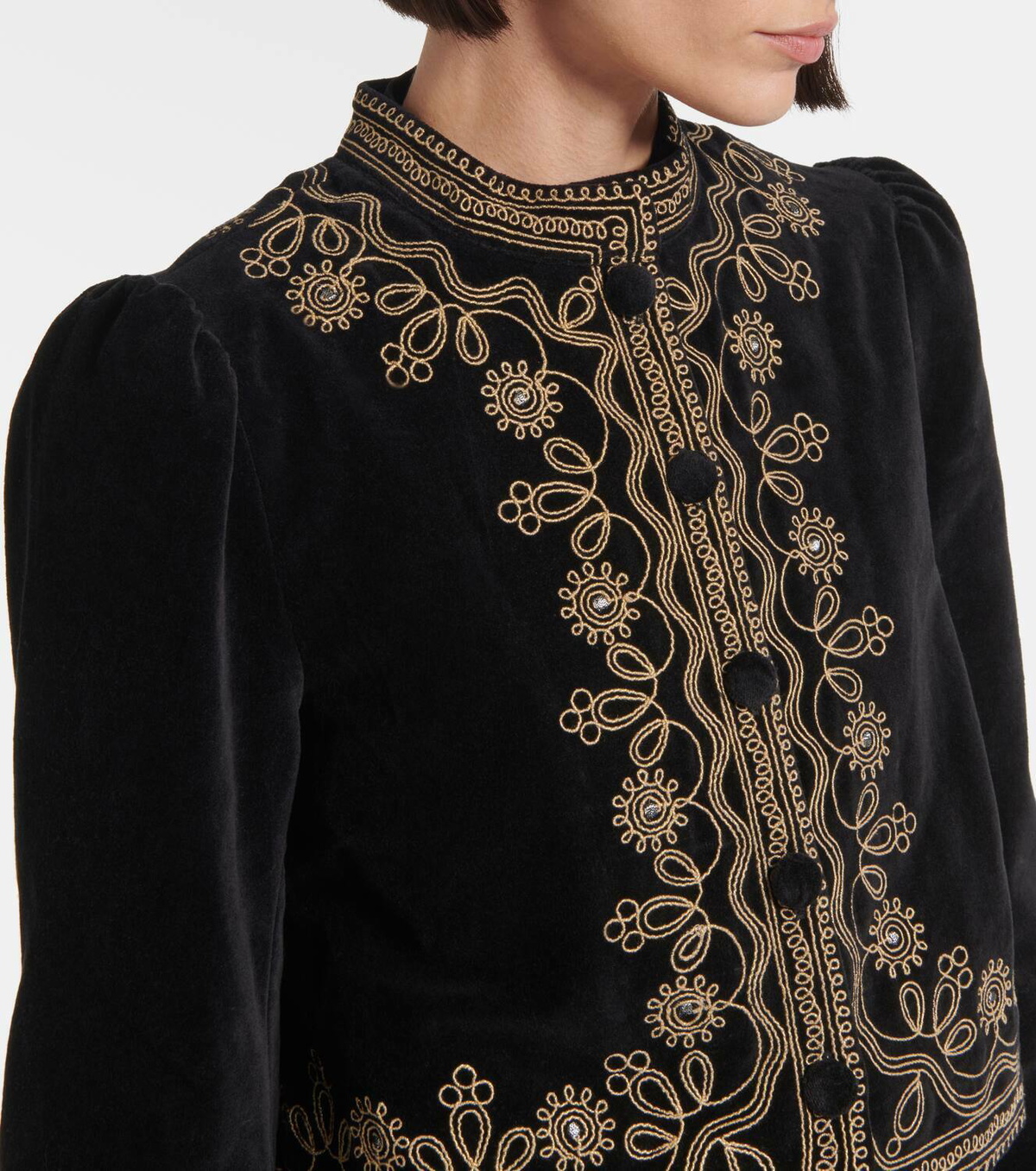 Rixo Denver embroidered cotton jacket Rixo