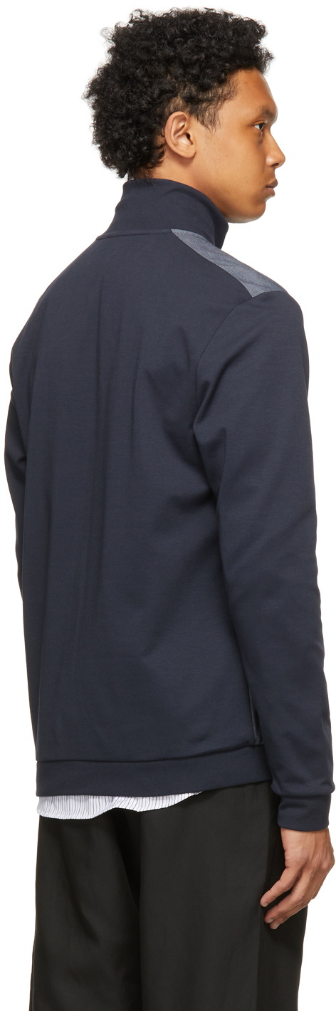Boss Navy Track Sweater BOSS