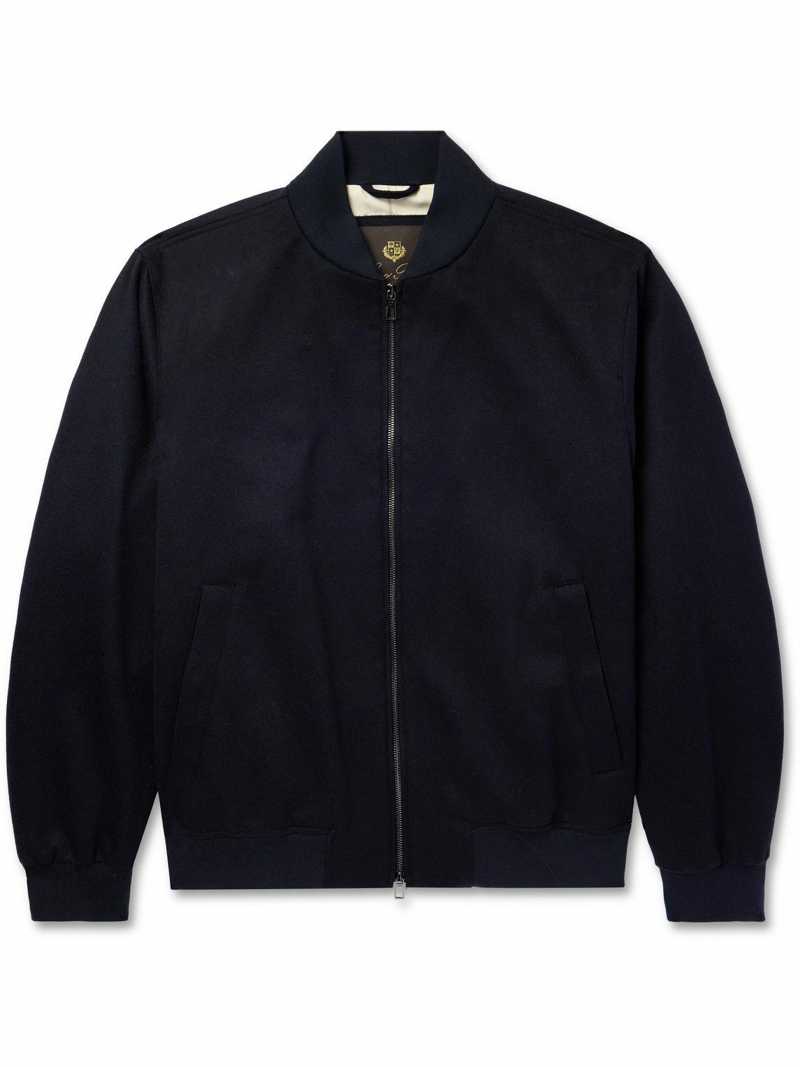 Loro Piana - LP IVY Cashmere-Felt Bomber Jacket - Blue Loro Piana