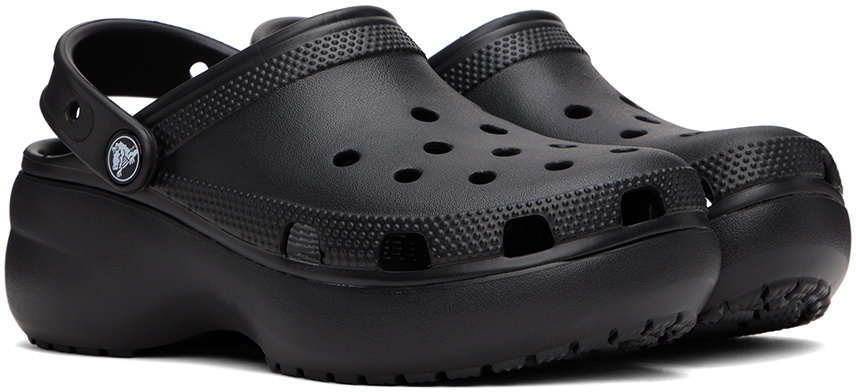 Crocs Black Classic Platform Clogs Crocs