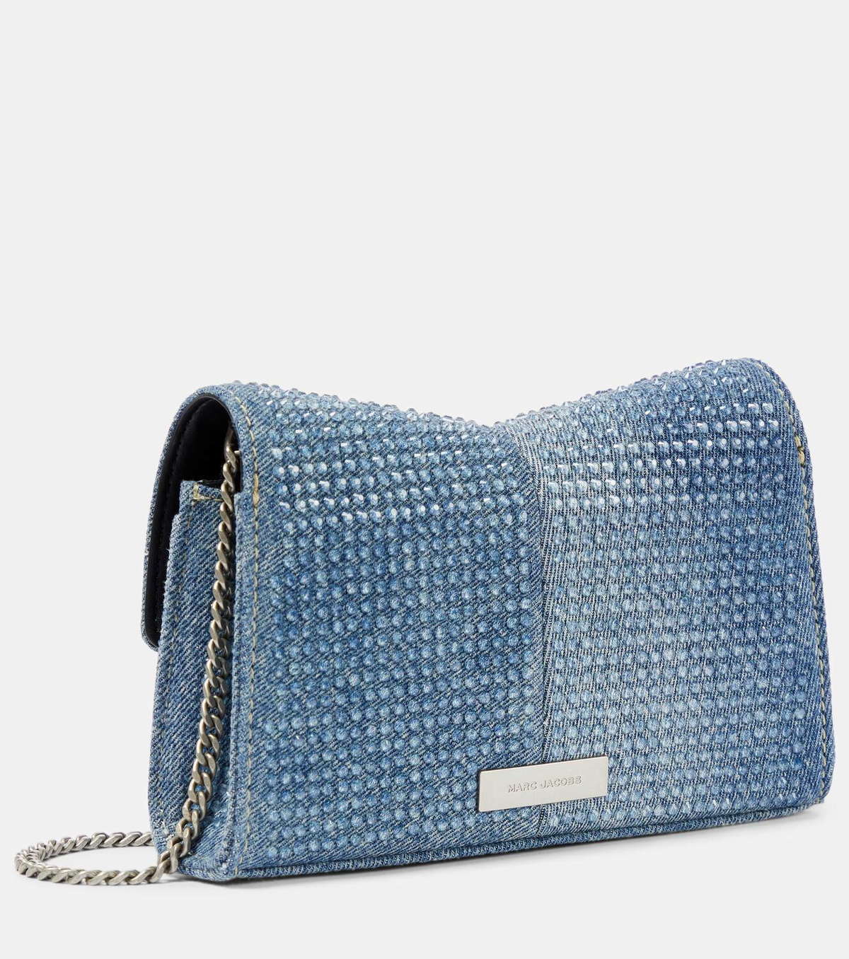 Marc Jacobs Crystal-embellished wallet on chain Marc Jacobs