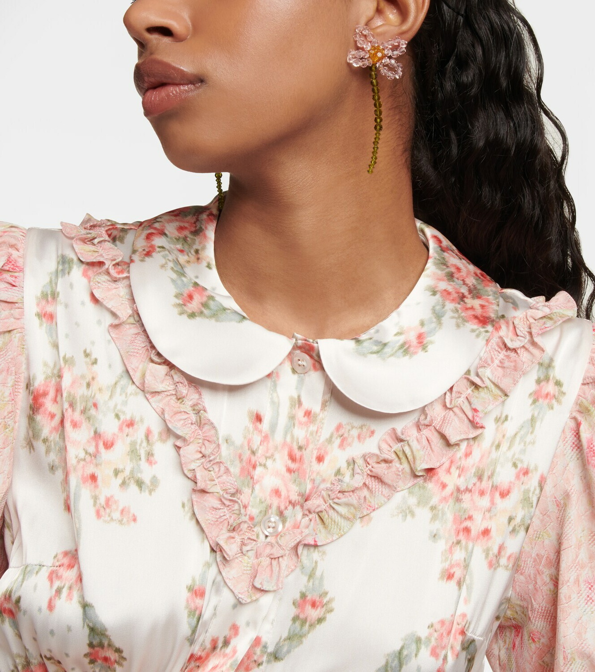 Simone Rocha - Embellished floral earrings Simone Rocha
