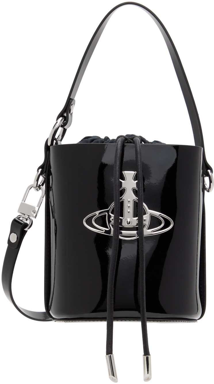 Vivienne Westwood Black Daisy Drawstring Bucket Bag Vivienne Westwood