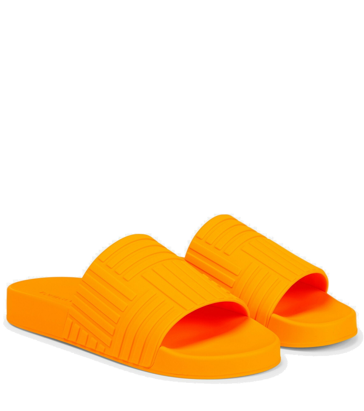 Bottega Veneta - Slider embossed rubber slides Bottega Veneta