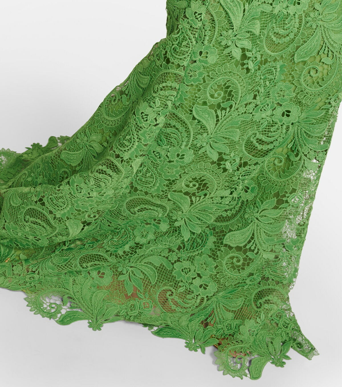 Oscar de la Renta Strapless lace gown Oscar de la Renta
