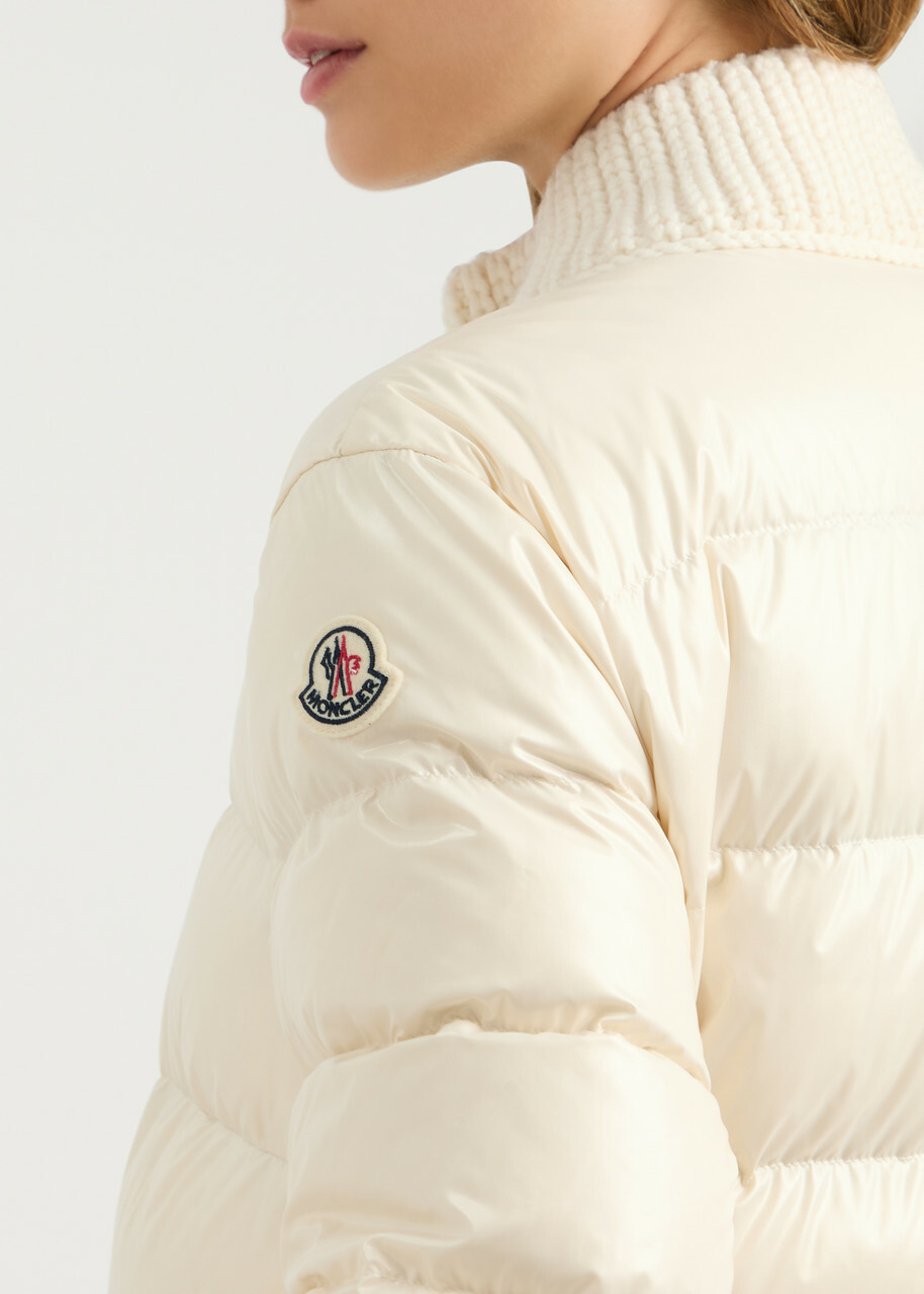 Moncler Arcelot Quilted Shell Jacket Off White Moncler