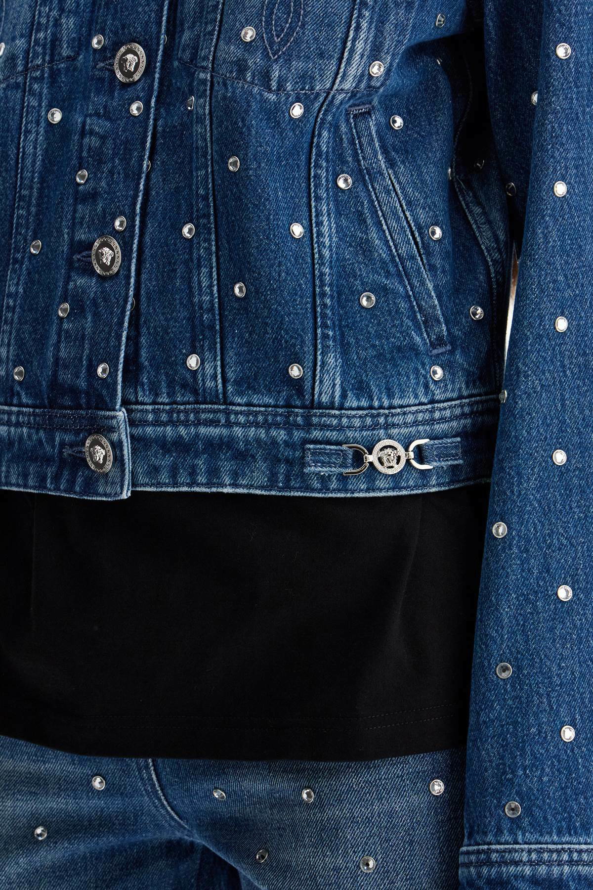 VERSACE 'starry sky denim jacket Blue Versace