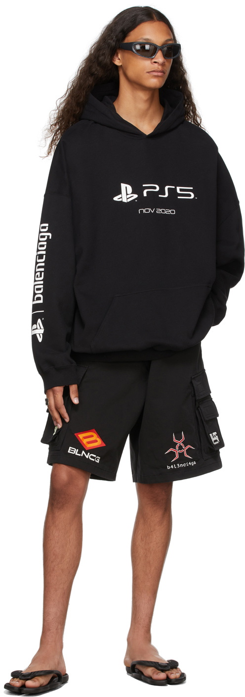 Balenciaga Black Gamer Shorts Balenciaga