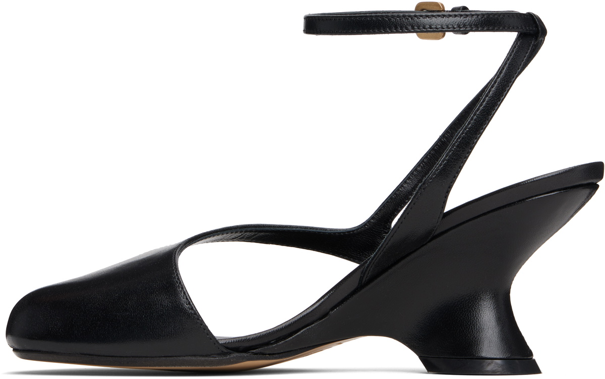 Dries Van Noten Black Cutout Heeled Sandals Dries Van Noten