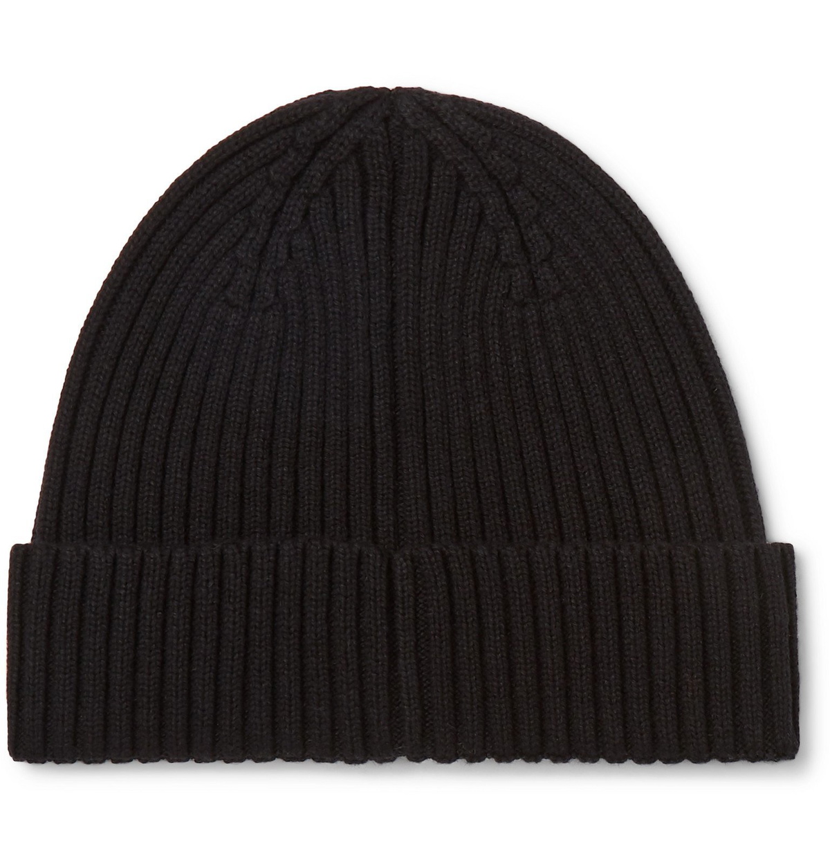 Hugo Boss - Ribbed Cotton and Wool-Blend Beanie and Scarf Set - Black ...