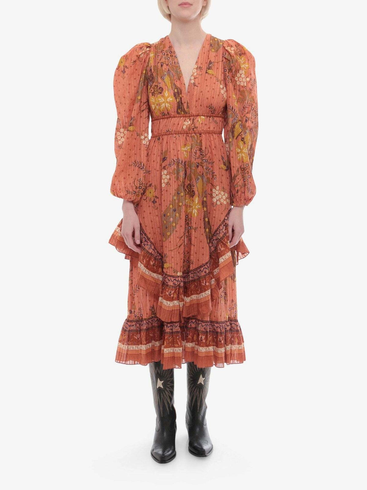 Ulla Johnson Dress Orange Womens Ulla Johnson