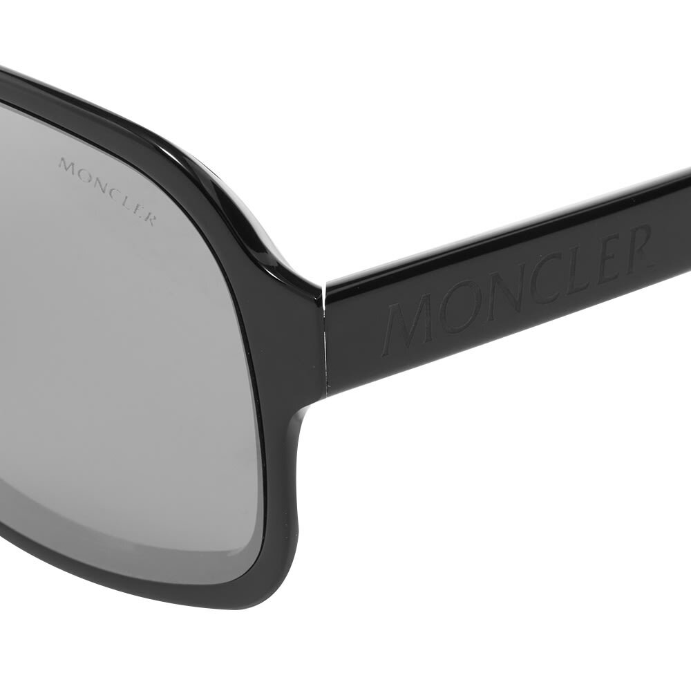 Moncler Men's ML0170 Sunglasses in Shiny Black/Smoke Moncler