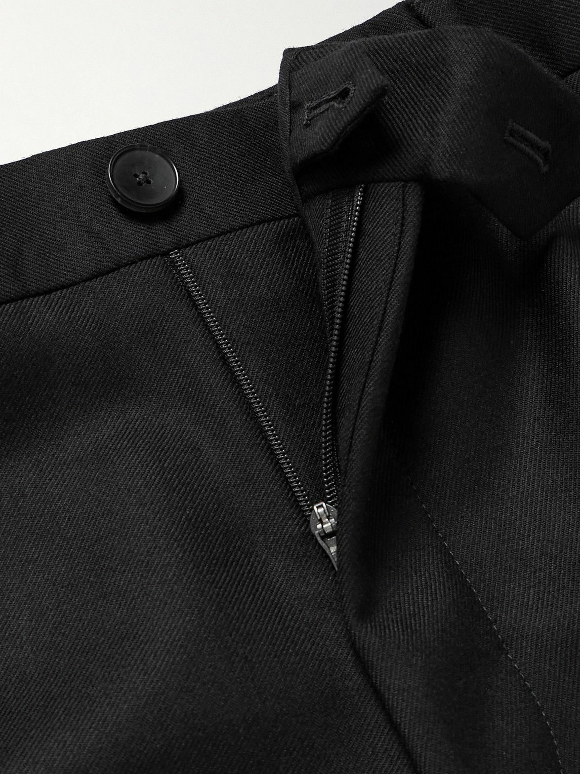 Mr P. - Philip Slim-Fit Straight-Leg Wool-Twill Suit Trousers - Black Mr P.