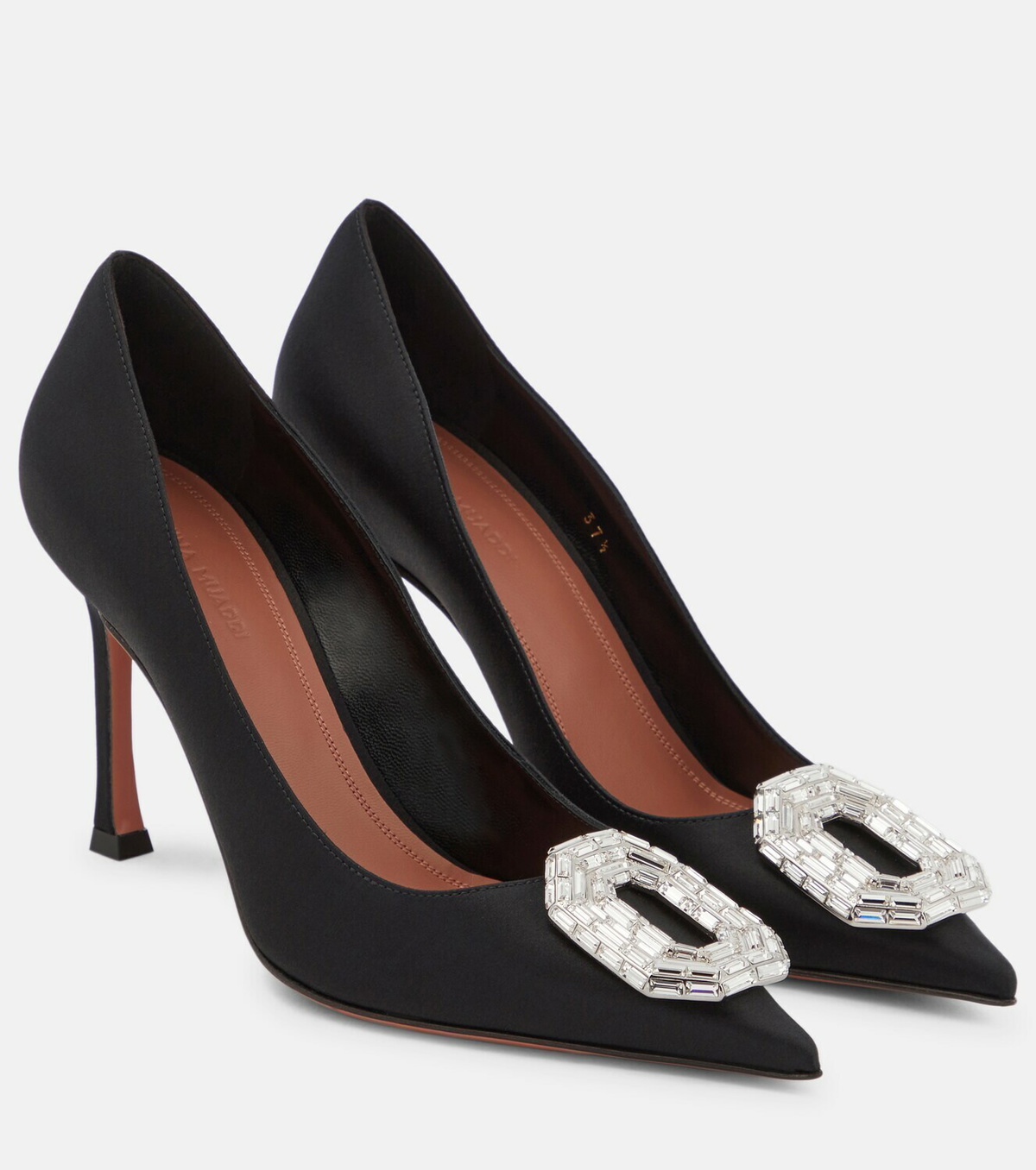 Amina Muaddi - Camelia satin pumps Amina Muaddi