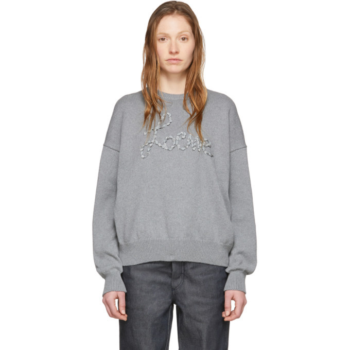 Loewe Grey Stitch Sweater Loewe