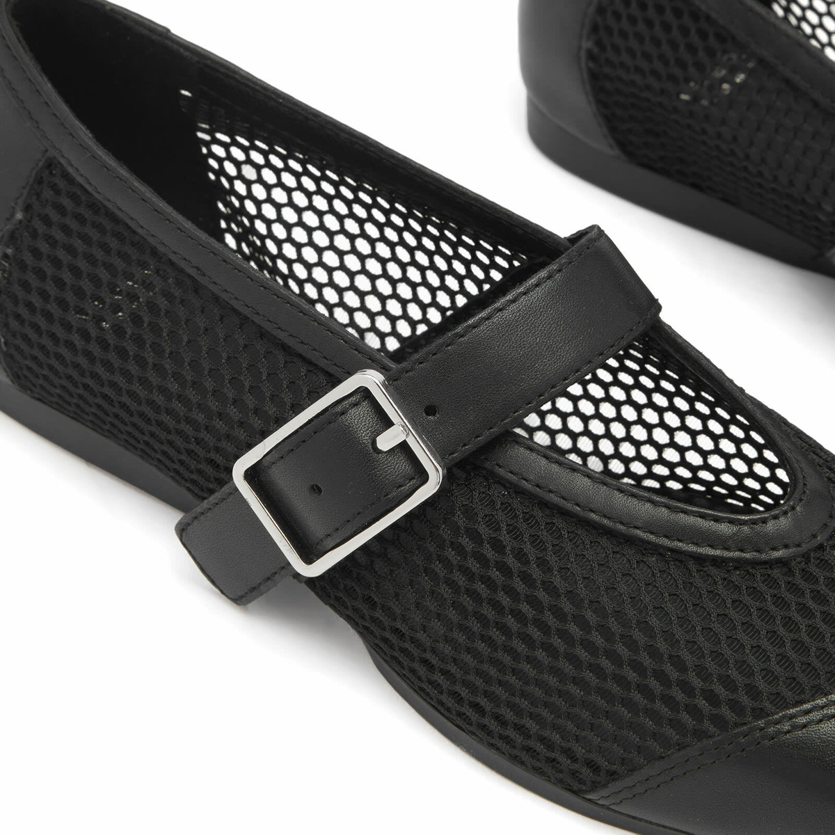 Vagabond Shoemakers Women's Wiolette Buckle Ballet Shoe in Mesh in ...