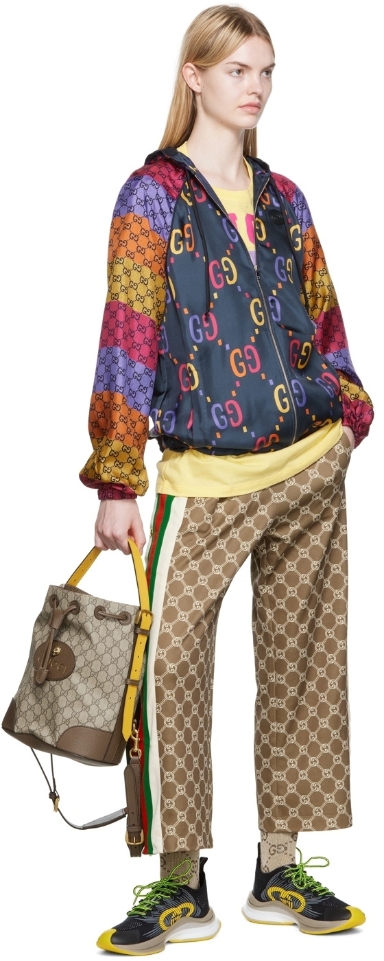 Gucci Multicolor Silk GG Jacket Gucci
