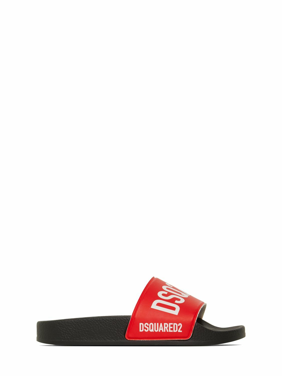 DSQUARED2 Logo Print Rubber Slide Sandals Dsquared2