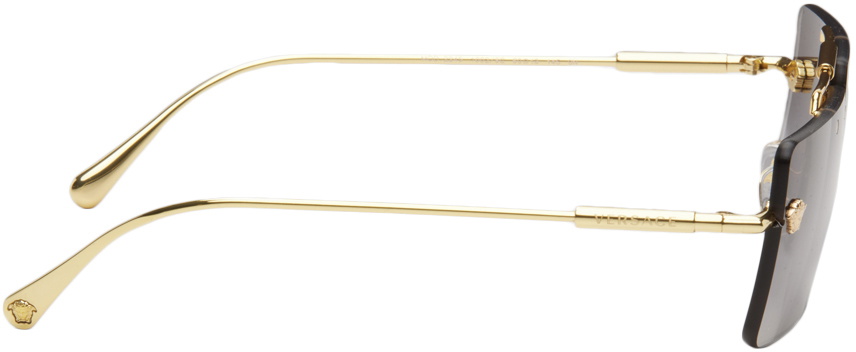 Versace Gold Rimless Sunglasses Versace