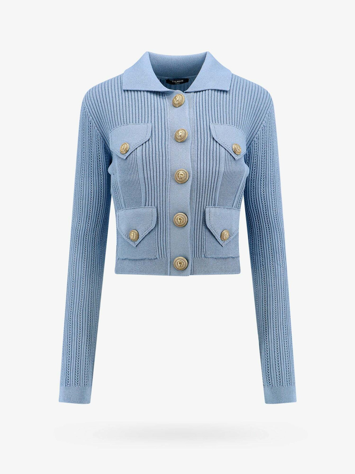 Balmain Cardigan Blue Womens Balmain