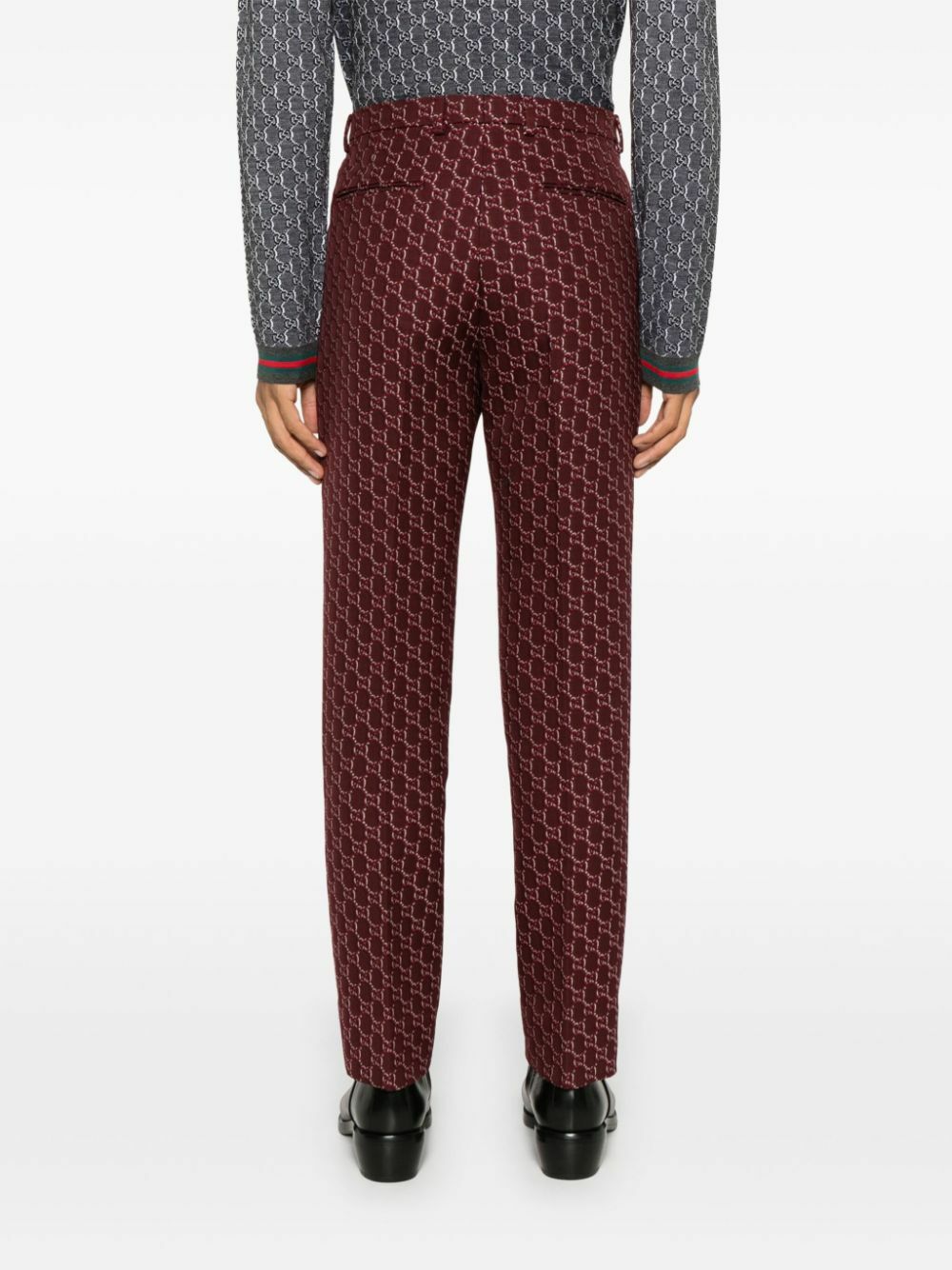 Gucci Red GG Shadow Trousers Gucci