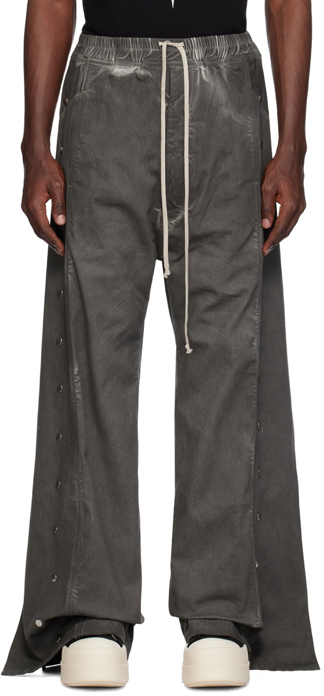 Rick Owens DRKSHDW Gray Pusher Trousers Rick Owens Drkshdw
