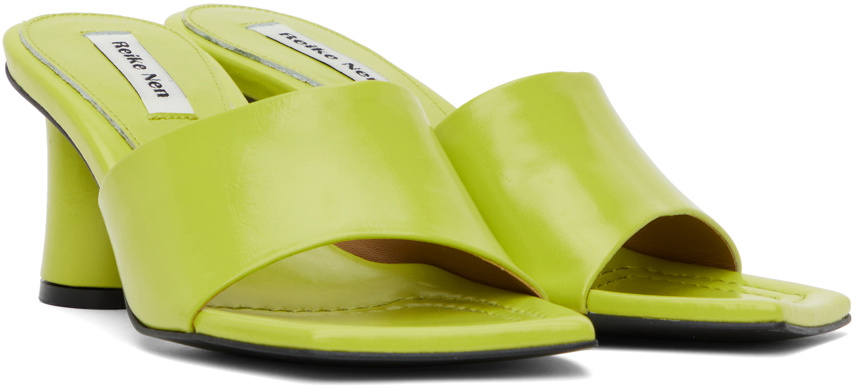 Reike Nen Green Curvy Heeled Sandals Reike Nen