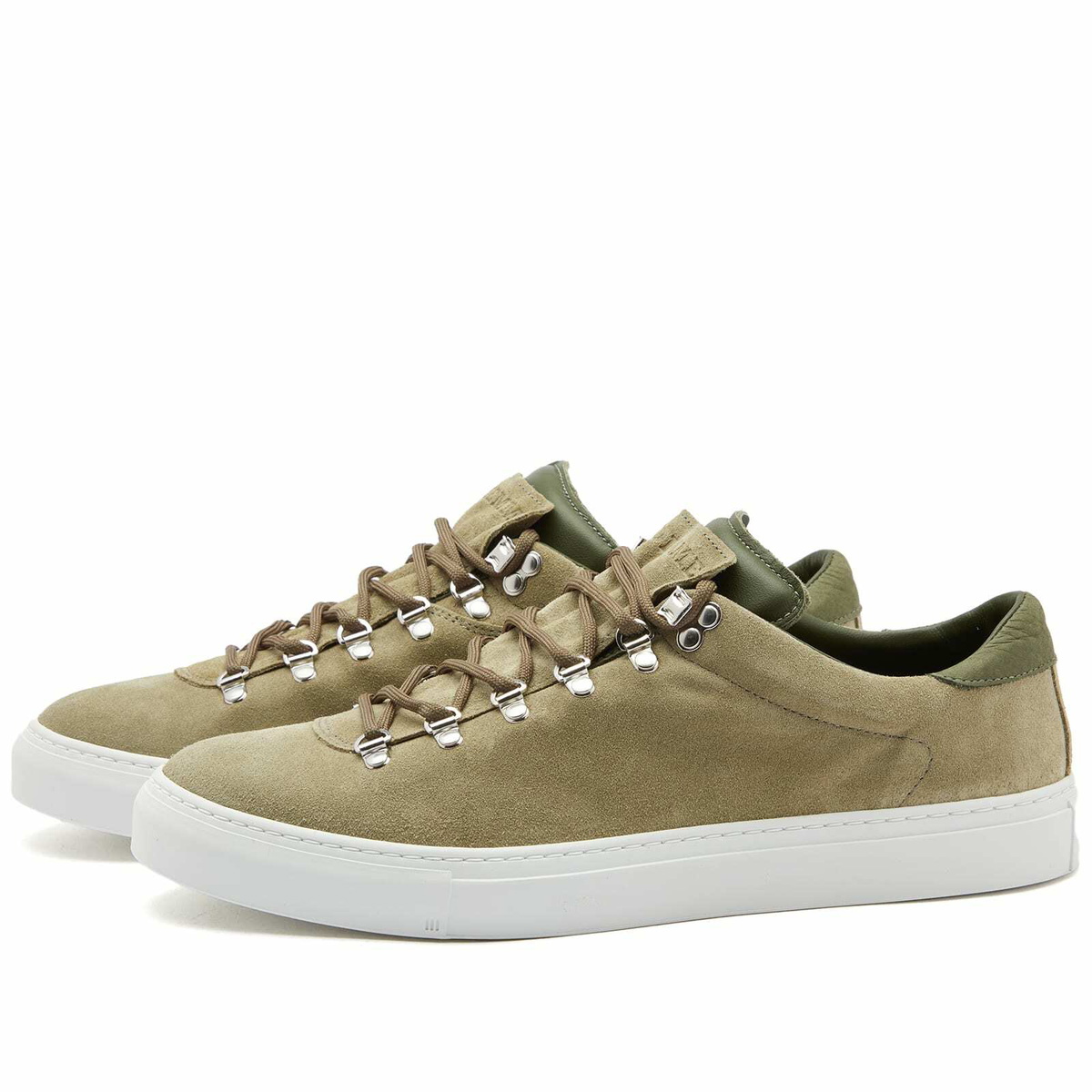 Diemme Men's Marostica Low Sneakers in Olive Suede Diemme