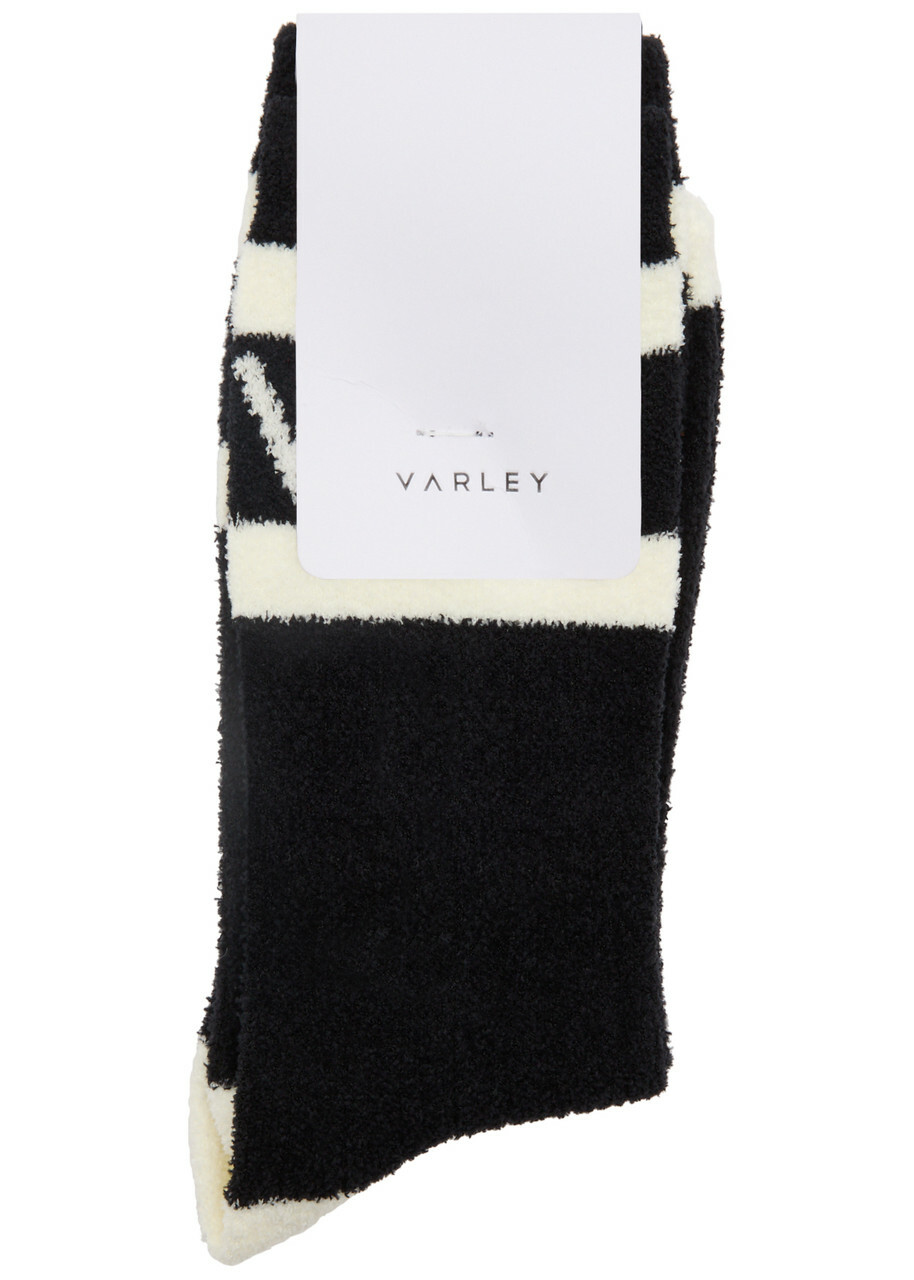 Varley Spencer Logo Terry Socks Black Varley