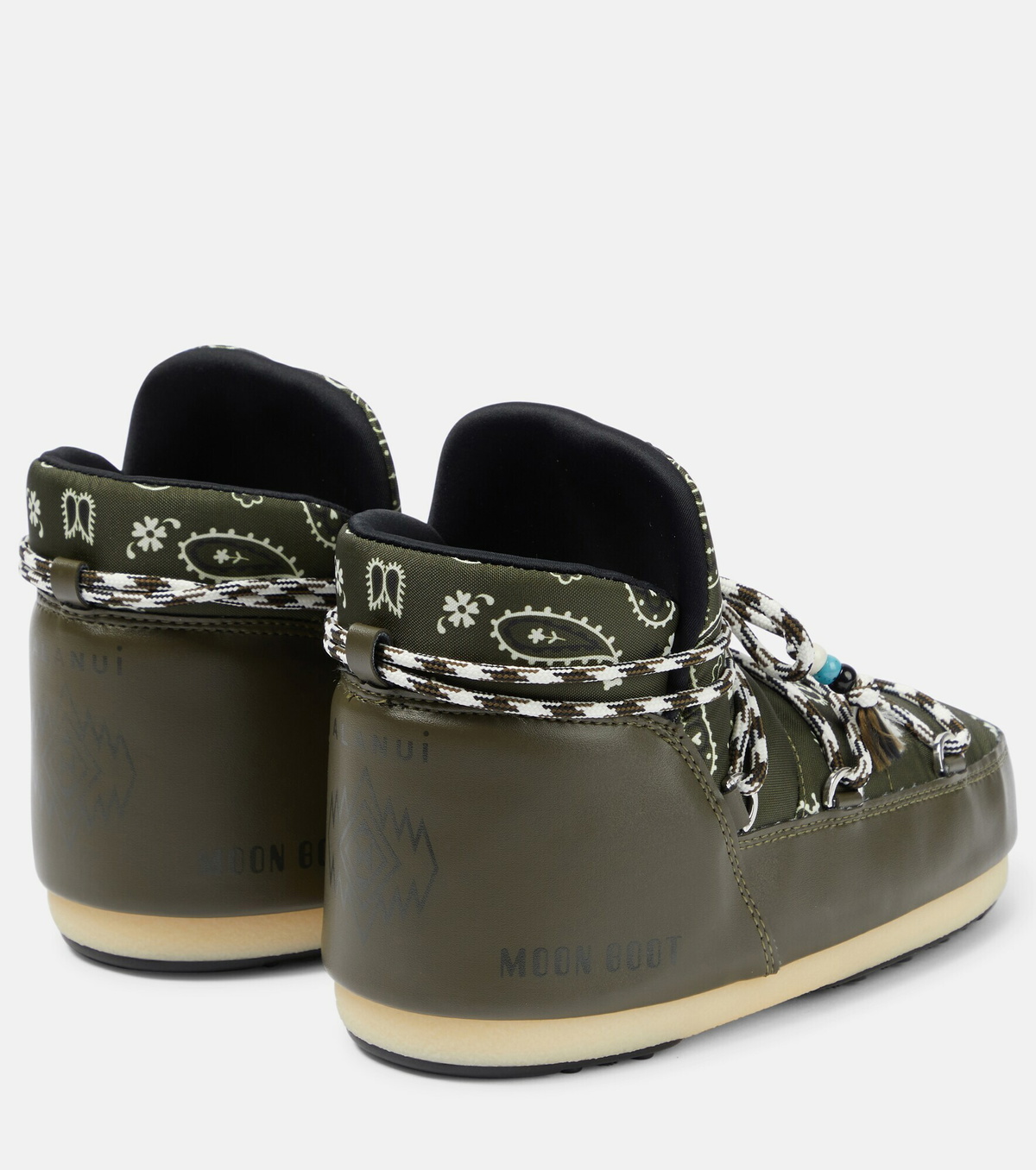Alanui - Full Moon bandana-print boots Alanui